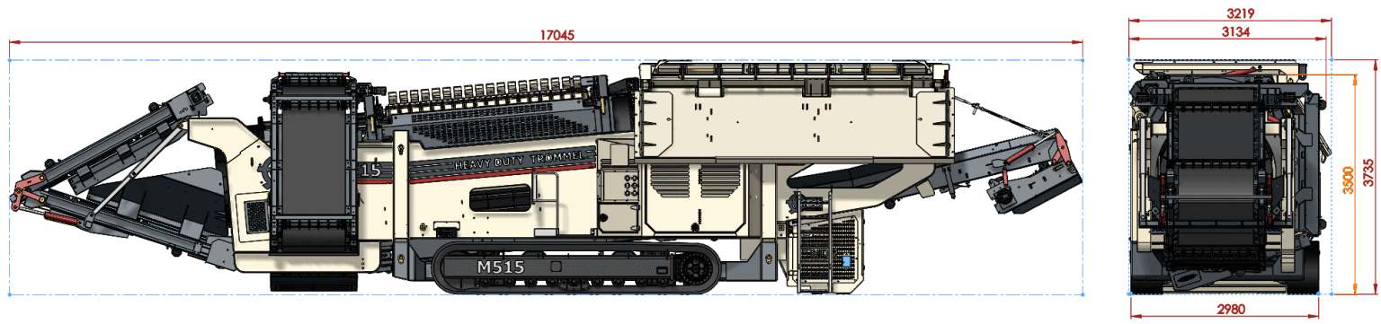 MDS M515 Rock Trommel